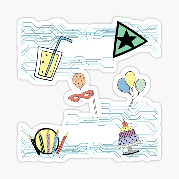"Collage of stickers, collage, " Sticker for Sale by HefidZet | Redbubble