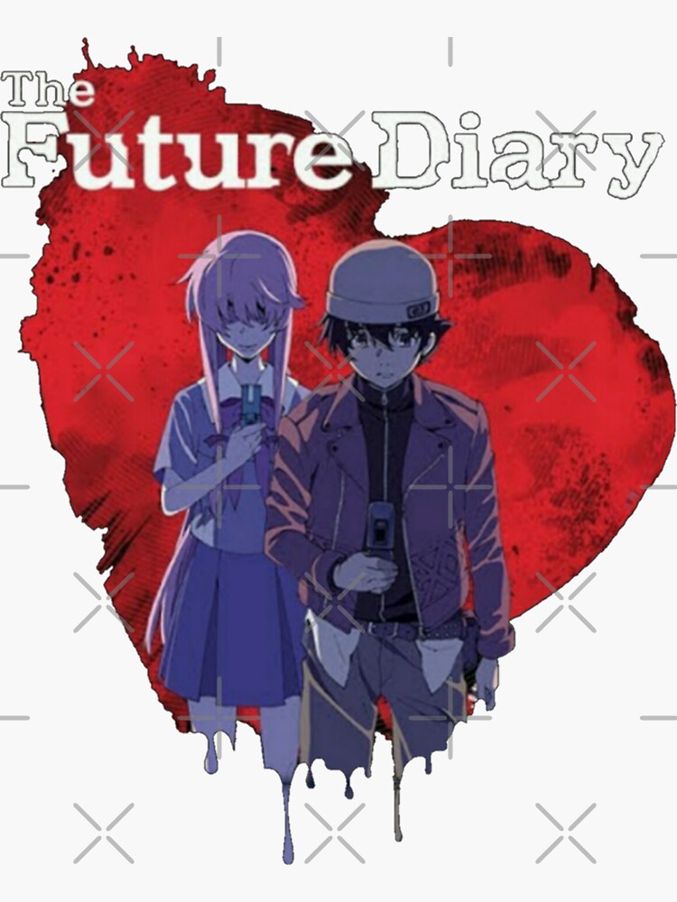 "The Future Diary Mirai Nikki Anime" Sticker for Sale by Anime-nez ...