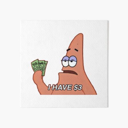 "patrick star meme" Art Board Print by Antonio009 | Redbubble