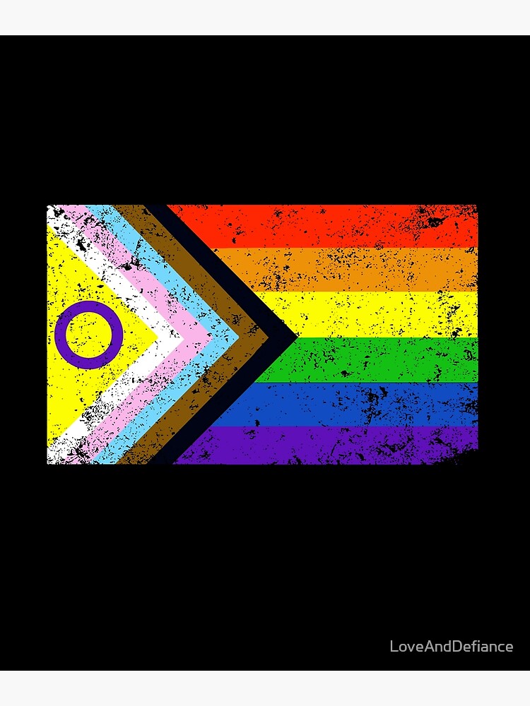 " Distressed LGBTQO RAINBOW FLAG " Poster for Sale by LoveAndDefiance ...
