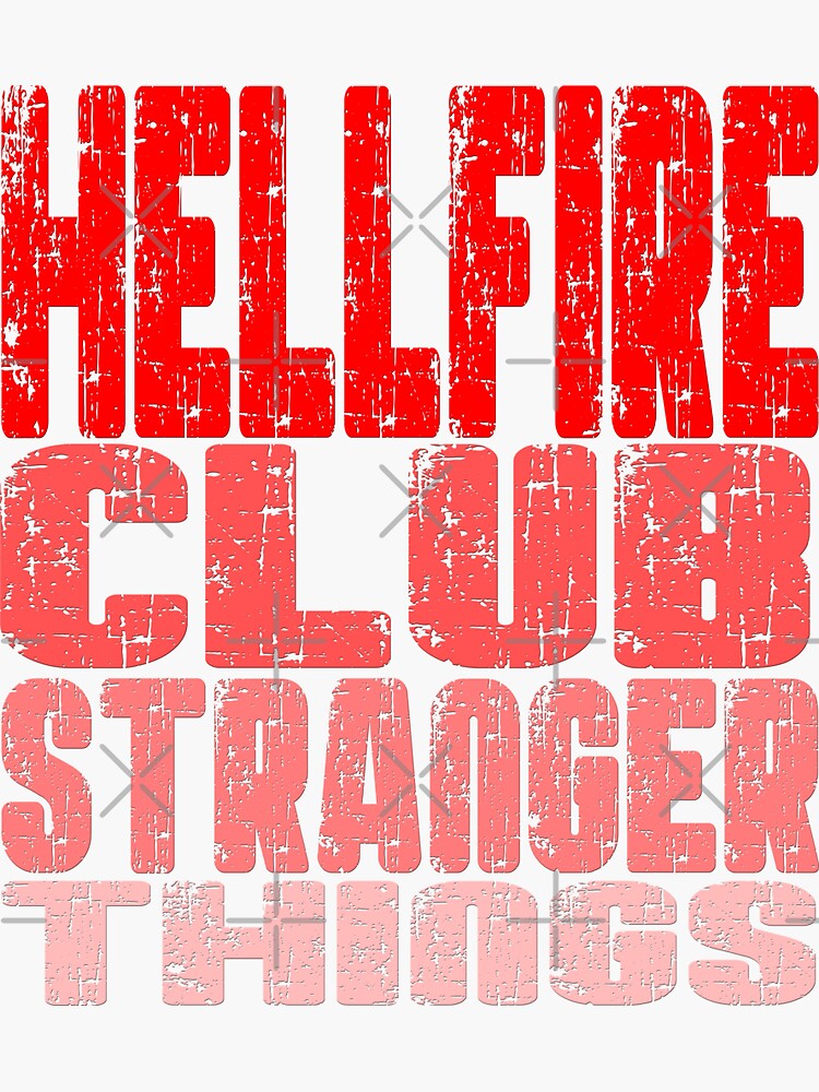 "Hellfire Club Stranger Things" Sticker for Sale by Harzior | Redbubble