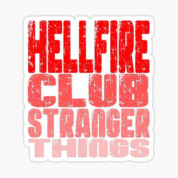 "Hellfire Club Stranger Things" Sticker for Sale by Harzior | Redbubble