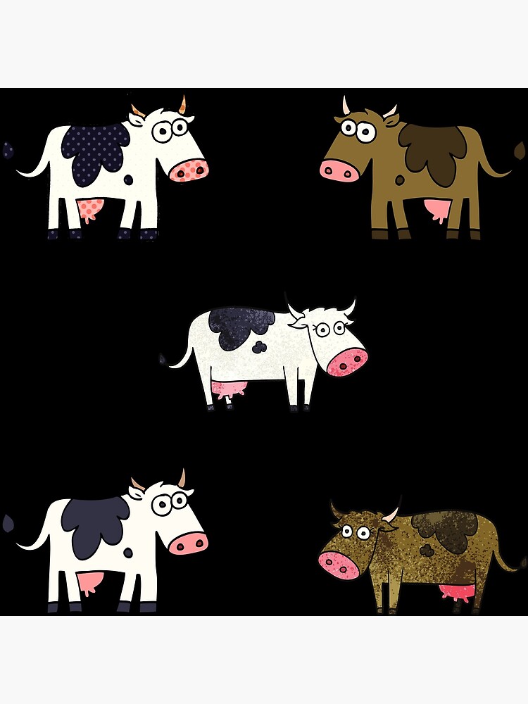 "cow sticker pack" Poster for Sale by stickers-packs | Redbubble