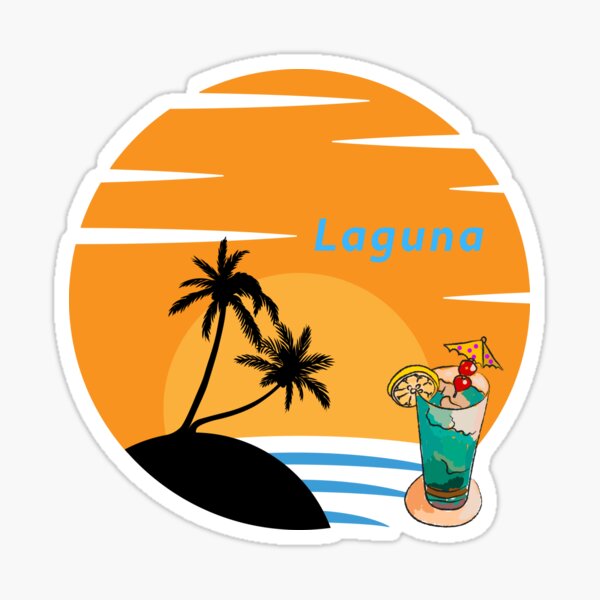 "Summer Laguna" Sticker for Sale by Numeras | Redbubble