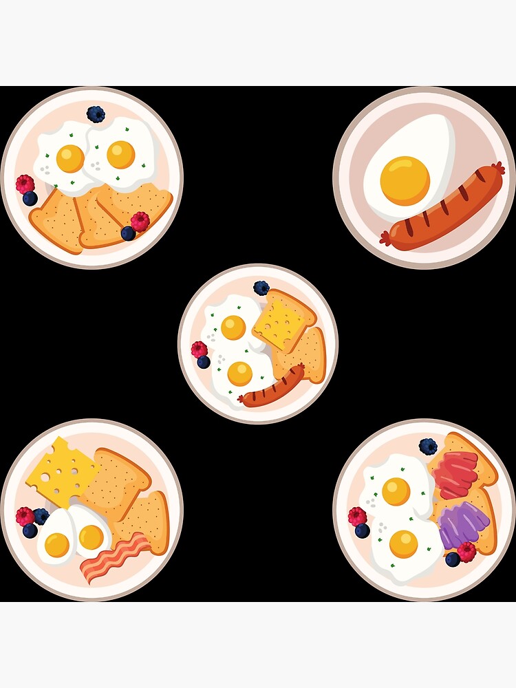 "breakfast sticker pack" Poster for Sale by stickers-packs | Redbubble