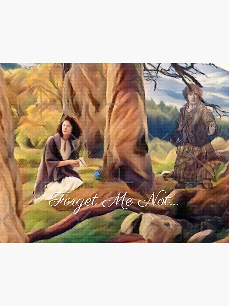 "Outlander - Forget Me Not - Jamie and Claire" Sticker for Sale by ...