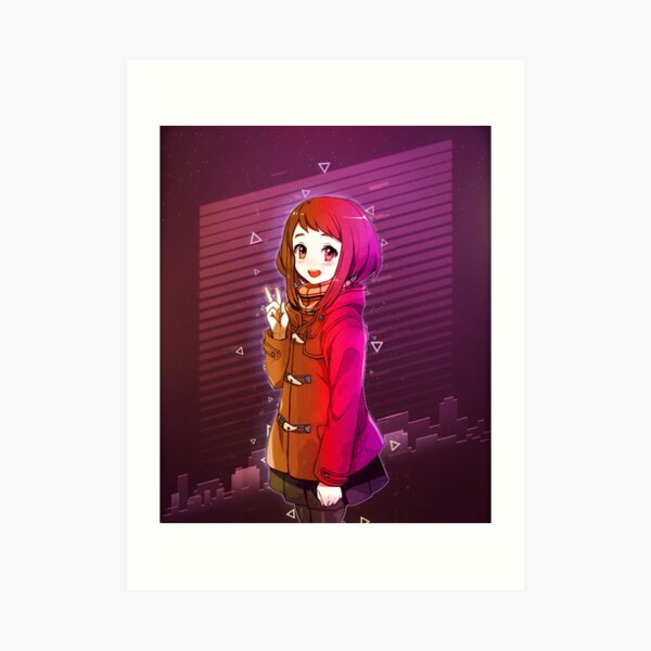 "Ochako Uraraka - my hero academia - Purple s80 Retro Poster" Art Print ...