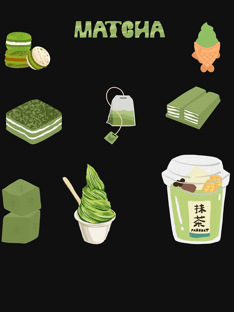"matcha sticker pack" T-shirt for Sale by stickers-packs | Redbubble ...