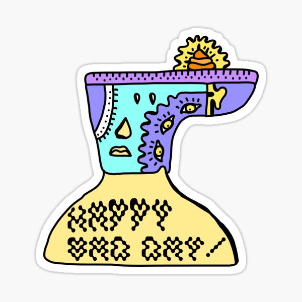 "Happy Bad Day" Sticker for Sale by FariedDjanoear | Redbubble
