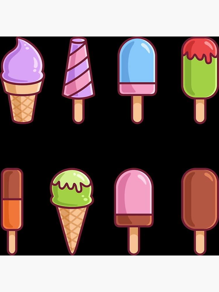 "ice cream sticker pack" Poster for Sale by stickers-packs | Redbubble
