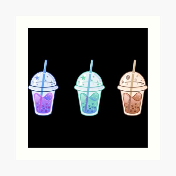 "boba sticker pack" Art Print for Sale by stickers-packs | Redbubble