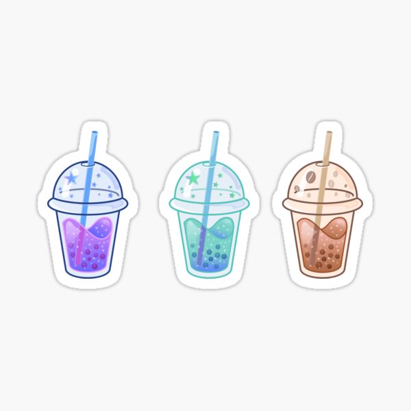 "boba sticker pack" Sticker for Sale by stickers-packs | Redbubble