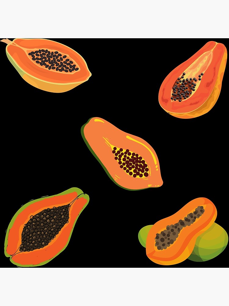 "papaya sticker pack" Poster for Sale by stickers-packs | Redbubble