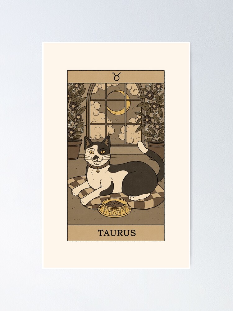 "Taurus Cat" Poster for Sale by Thiago Corrêa | Redbubble