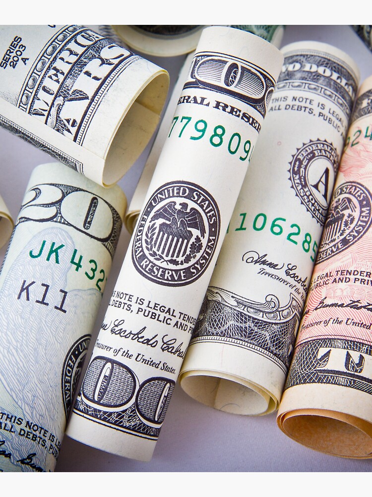 "Rolled Notes" Sticker for Sale by KamoMokotedi | Redbubble