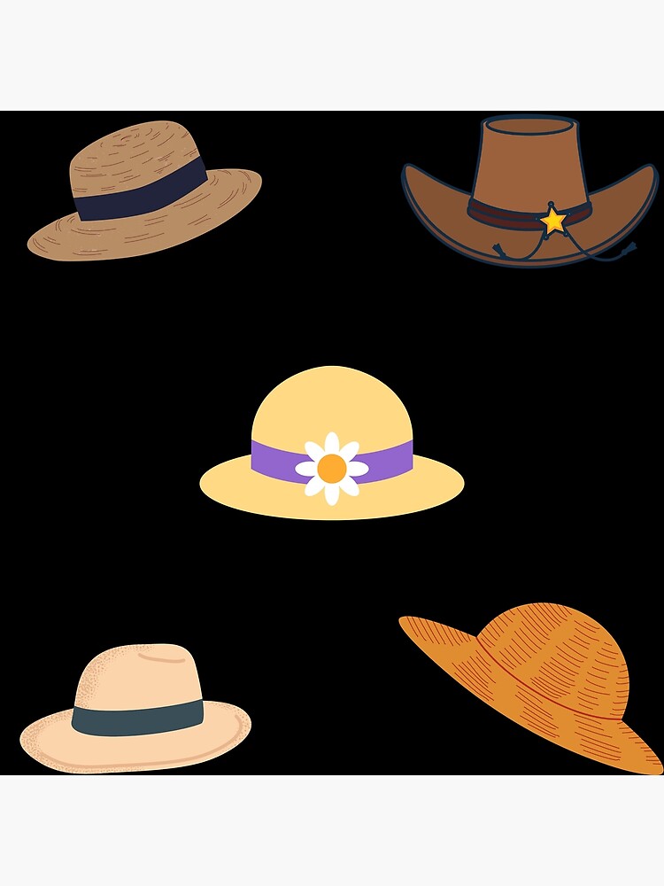 "hat sticker pack" Poster for Sale by stickers-packs | Redbubble