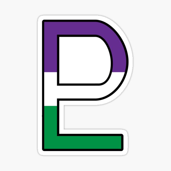 "Sailor Pluto: Genderqueer Flag" Sticker for Sale by ziafrazier | Redbubble