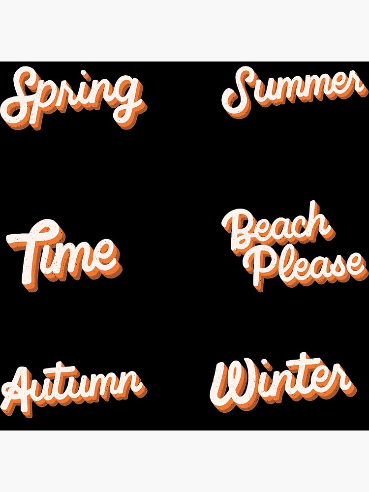 "seasons sticker pack" Poster for Sale by stickers-packs | Redbubble