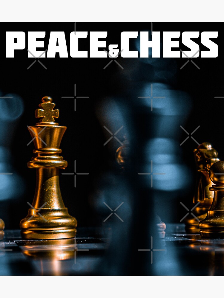"Peace and Chess" Sticker for Sale by BAROY | Redbubble