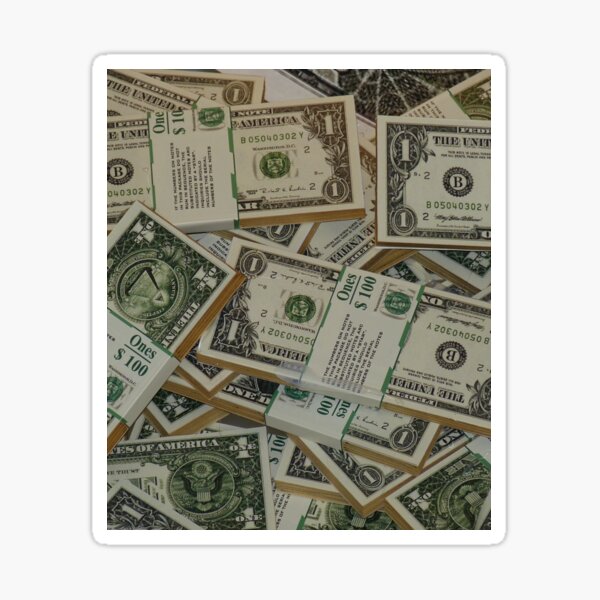 "Single Dollars" Sticker by KamoMokotedi | Redbubble
