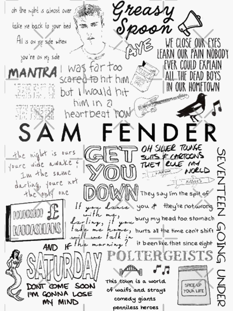 "Sam fender " Sticker for Sale by eagleboyh | Redbubble