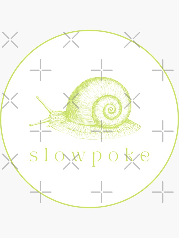"Slowpoke" Sticker for Sale by SassSquatch | Redbubble
