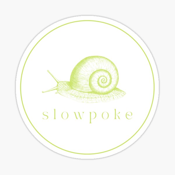 "Slowpoke" Sticker for Sale by SassSquatch | Redbubble
