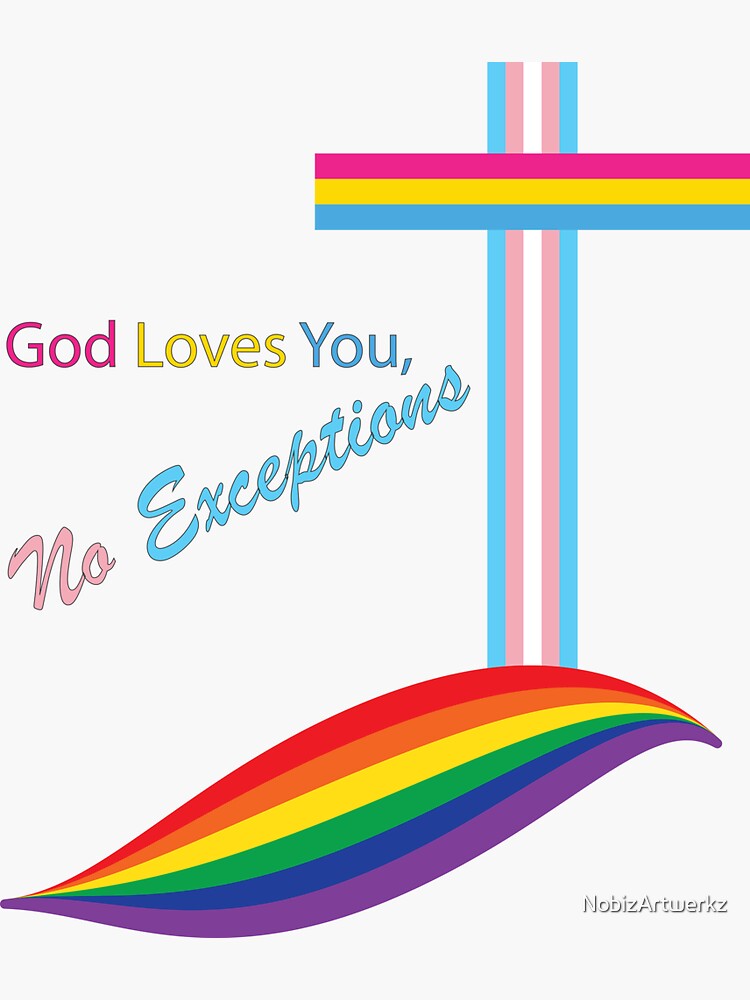 "LGBTQIA+ Christian" Sticker for Sale by NobizArtwerkz | Redbubble