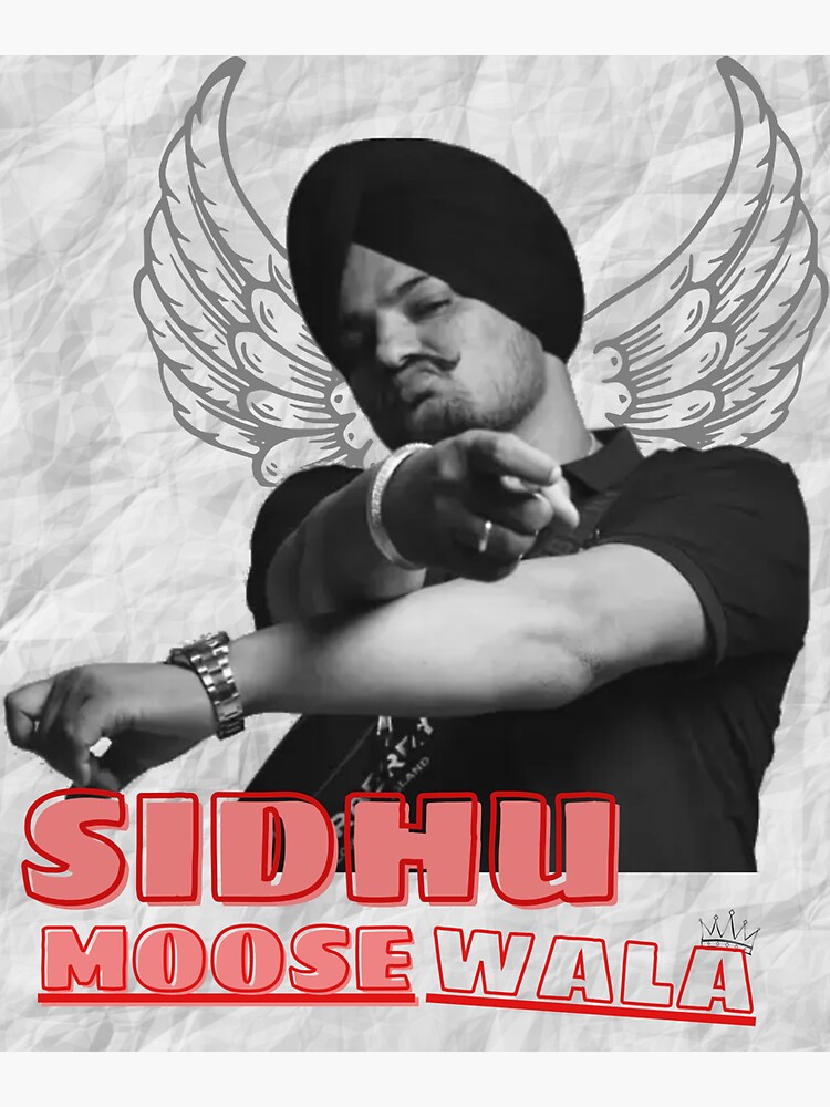 "Sidhu Moose Wala " Sticker for Sale by FatiDe | Redbubble