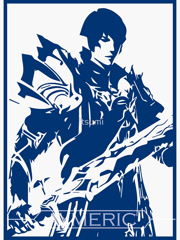 "Aymeric - Final Fantasy XIV" Sticker by itsumi | Redbubble