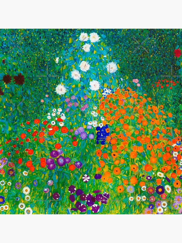 " Gustav klimt flower garden print , Gustav Klimt Flower Garden" Poster ...