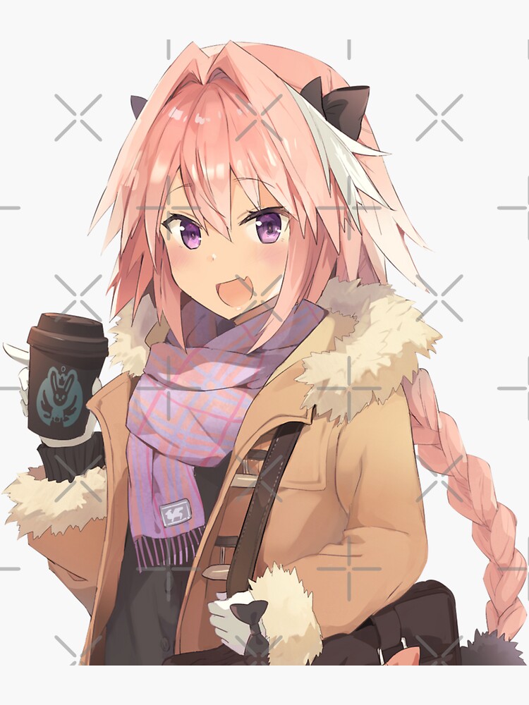 "Astolfo" Sticker for Sale by kittysjuice | Redbubble