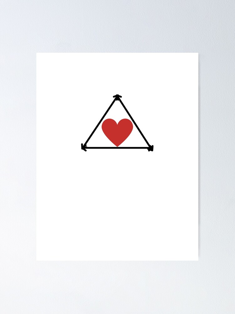 "Heart in a Triangle " Poster for Sale by Vien0014 | Redbubble