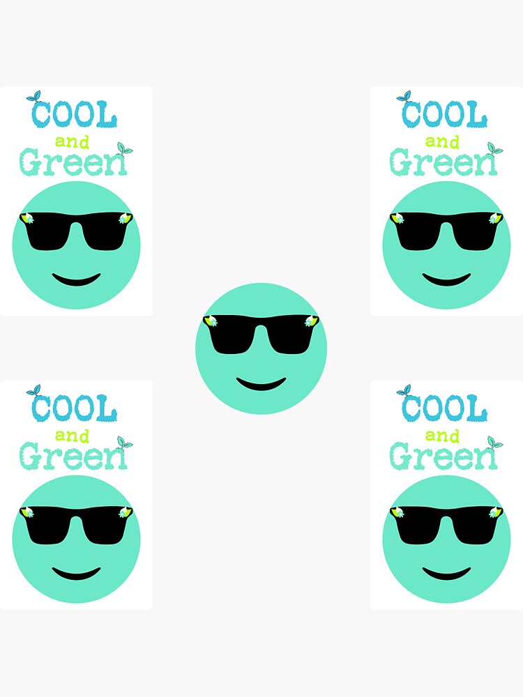 "Green and Cool, Green Emoji, environmental activist, eco activist ...