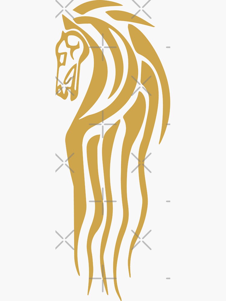 "Rohan Horse (Left)" Sticker for Sale by luthientelrunya | Redbubble