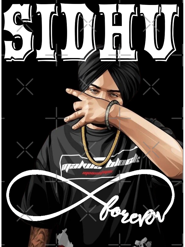 "Sidhu Moosewala Stickers " Art Print for Sale by vpaints | Redbubble