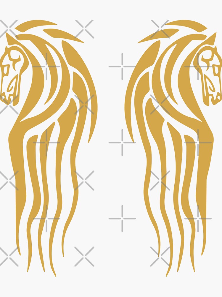 "Rohan Horses (Left and Right)" Sticker for Sale by luthientelrunya ...