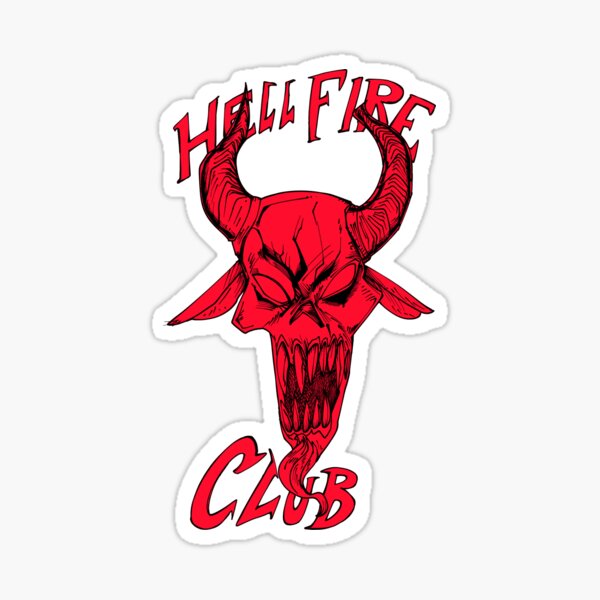 "Hell goat fire" Sticker for Sale by Raseky | Redbubble
