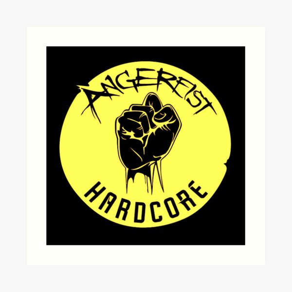 "Angerfist rock metal band logo" Art Print for Sale by waderlnee11 ...
