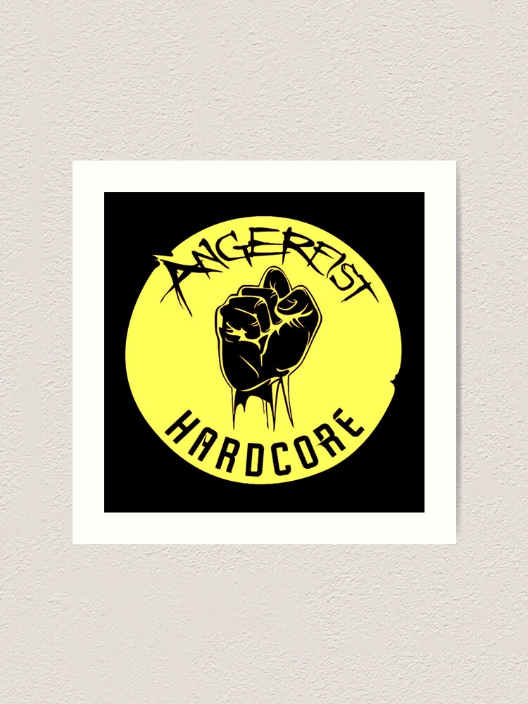 "Angerfist rock metal band logo" Art Print for Sale by waderlnee11 ...
