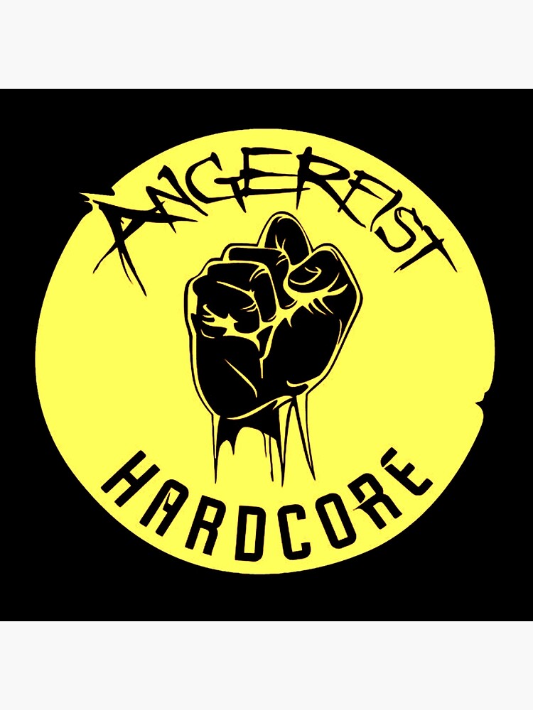 "Angerfist rock metal band logo" Art Print for Sale by waderlnee11 ...