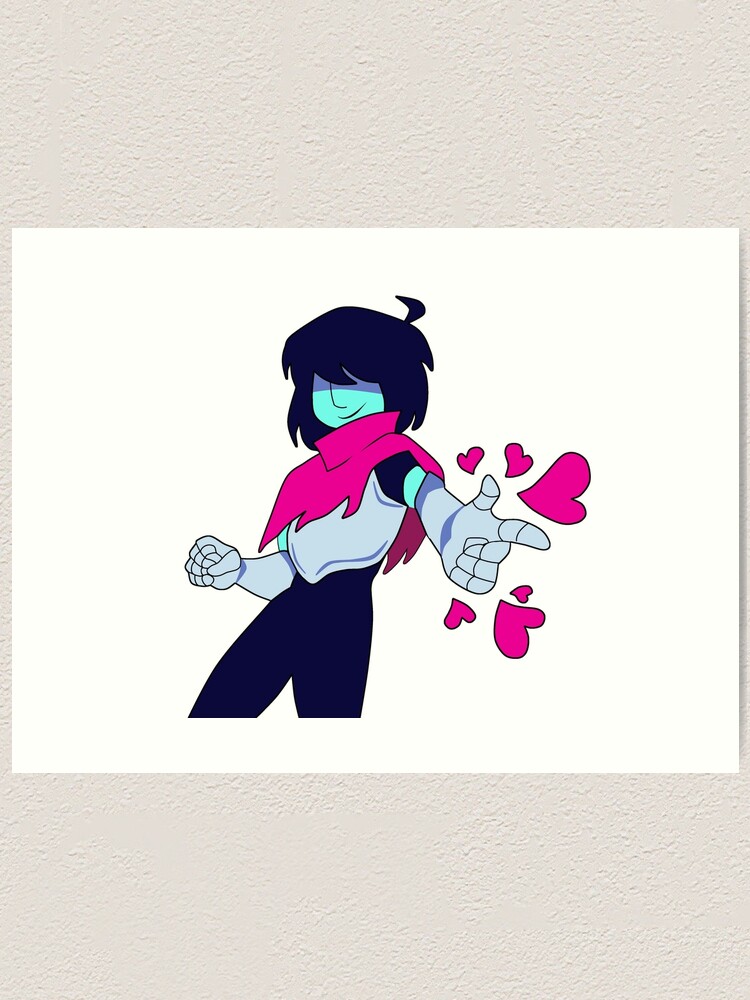 "Kris Deltarune fight act heart soul undertale" Art Print for Sale by ...