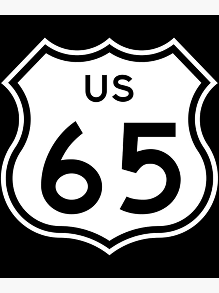 "U.S. Route 65. " Poster for Sale by BespokeByBlush | Redbubble