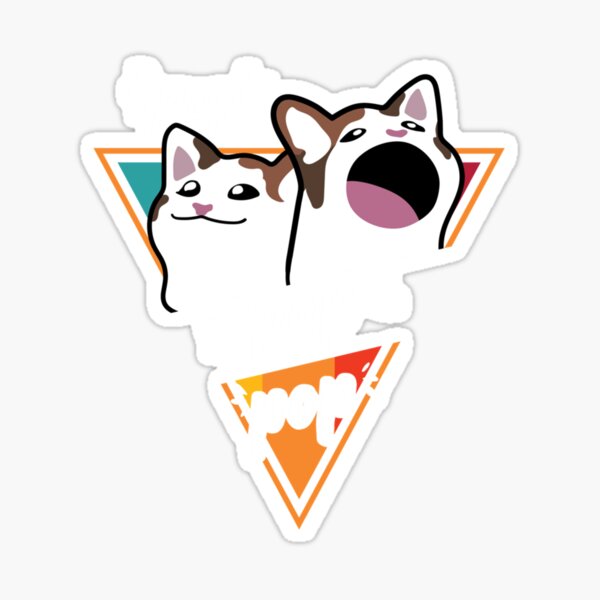 "Popcat Classic " Sticker for Sale by hiltonmarque | Redbubble