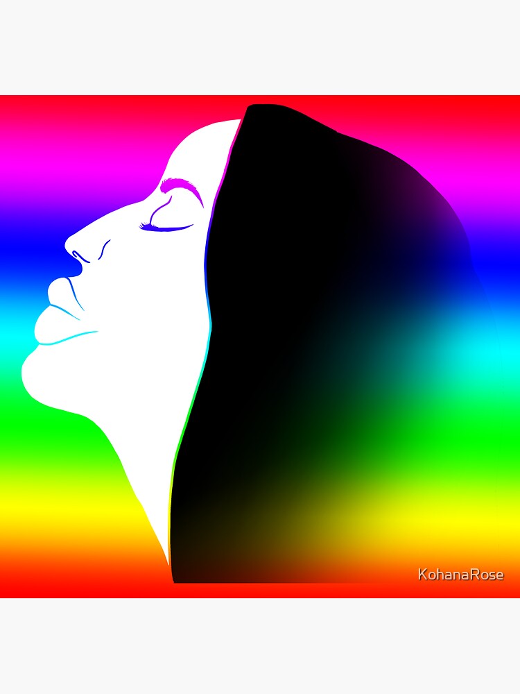 "Rainbow Lady" Sticker for Sale by KohanaRose | Redbubble