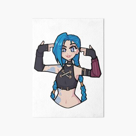 "Arcane Jinx HANDS UP" Art Board Print by AydenBuckridge | Redbubble