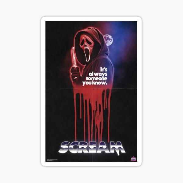 "Scream Movie" Sticker for Sale by lislimashop | Redbubble