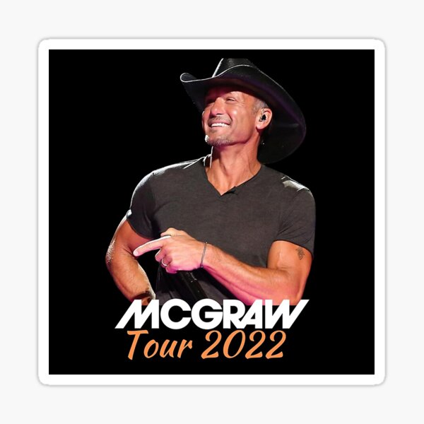 "cunliz tim tour 2022 mcgraw" Sticker for Sale by tessacecev | Redbubble