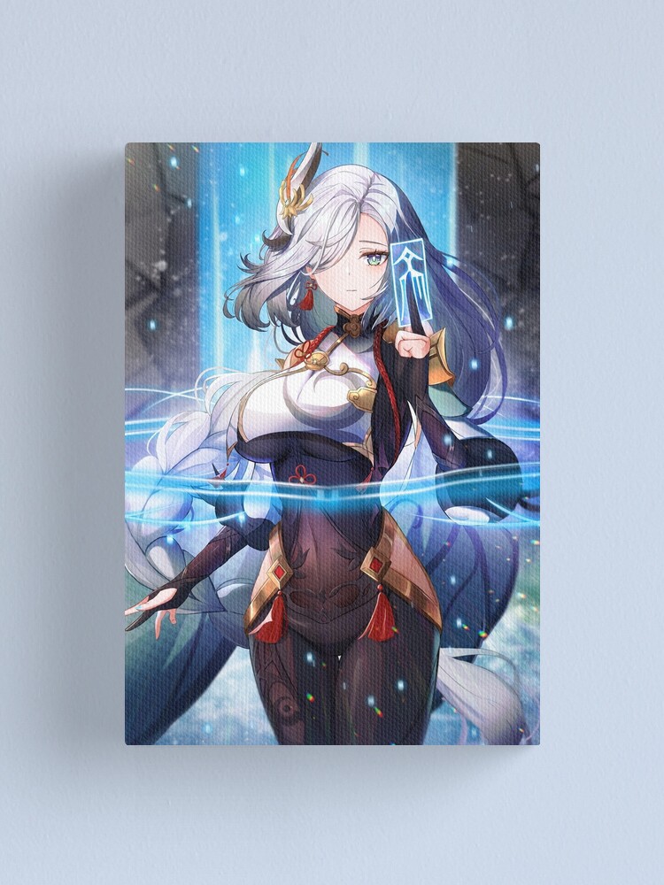 "Cute Shenhe Genshin Impact" Canvas Print for Sale by saranghandago ...