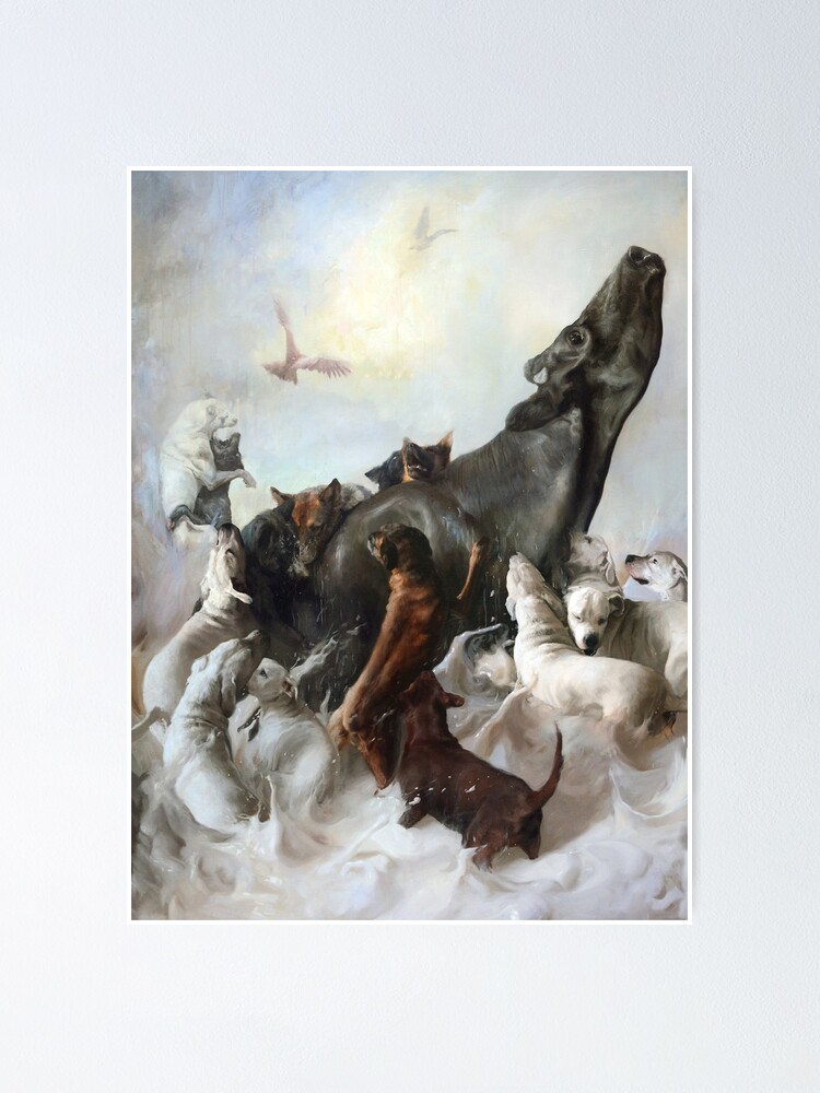 "Dog Attack - Guillermo Lorca Garcia" Poster for Sale by Robsmythy ...